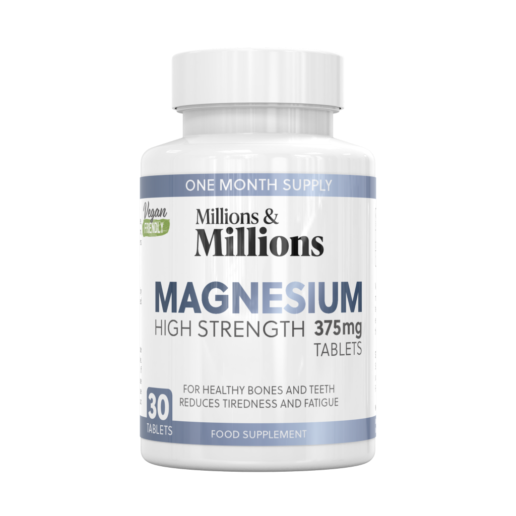 P2628 Millions & Millions – Magnesium 375mg – 30 Tablets – All Pack 123