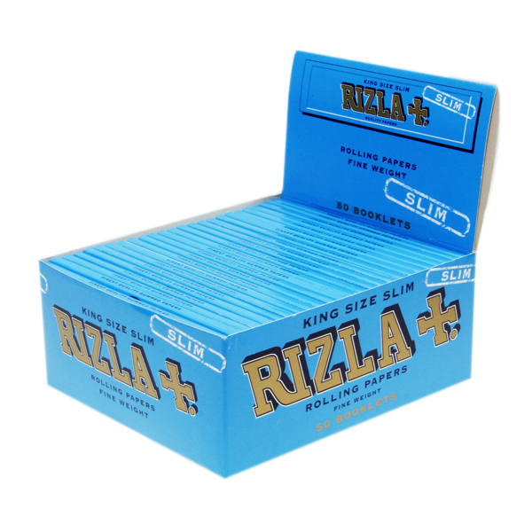 S4075 Rizla Blue King Slim Rolling Papers – All Pack 123