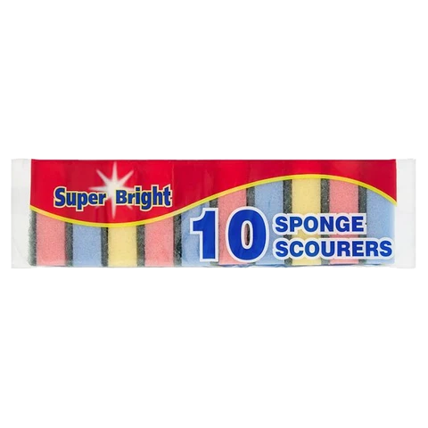 T0627 Superbright Sponge Scourers (10 Pack) – All Pack 123